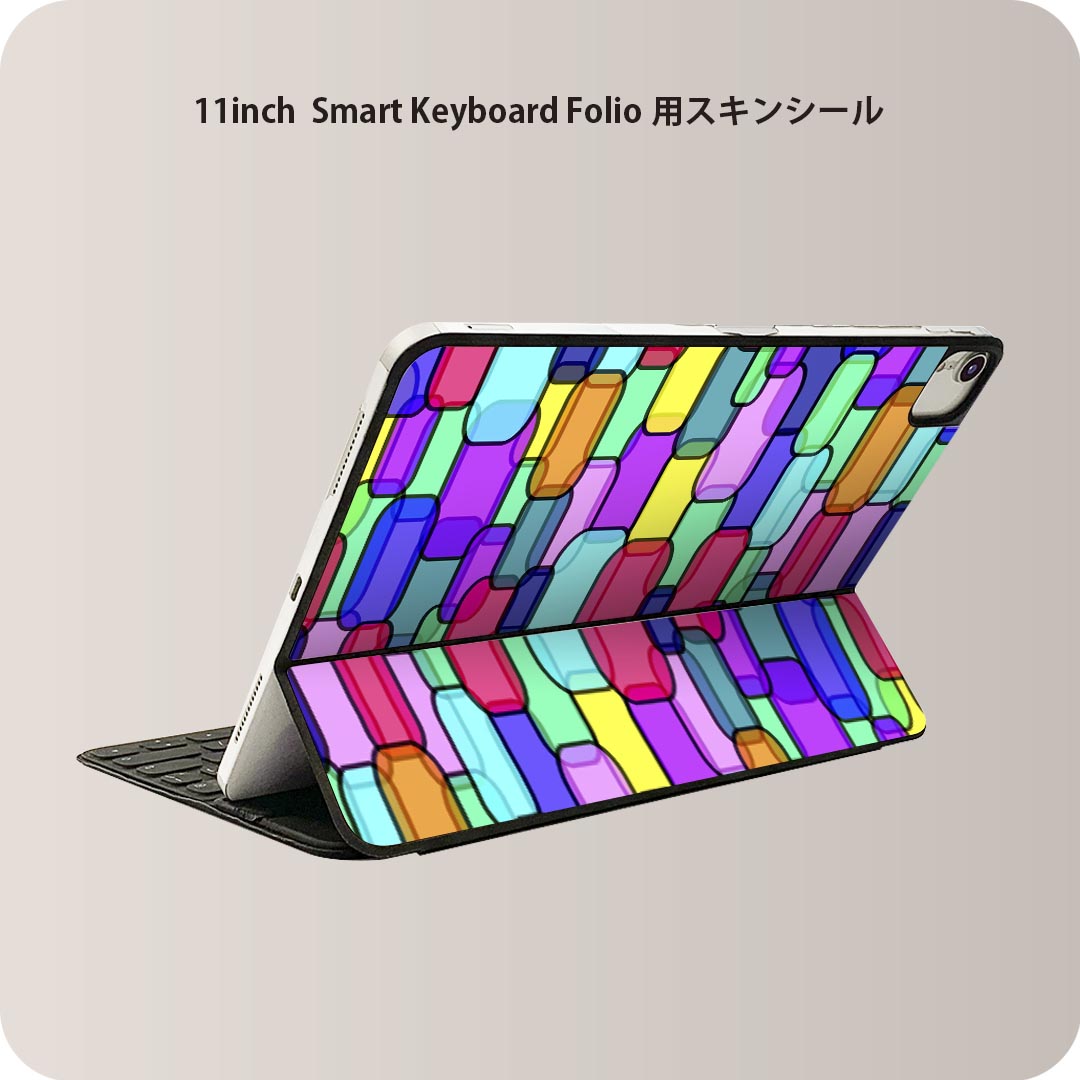 商品特徴・貼るだけでおしゃれに簡単着せ替え、iPad 11inch用 Smart Keyboard Folio 全面デザインスキンシール！・高精細プリントで写真と遜色がない仕上がり！・ちょっとしたすり傷から端末を保護！・「裸で持つ派」の人に...