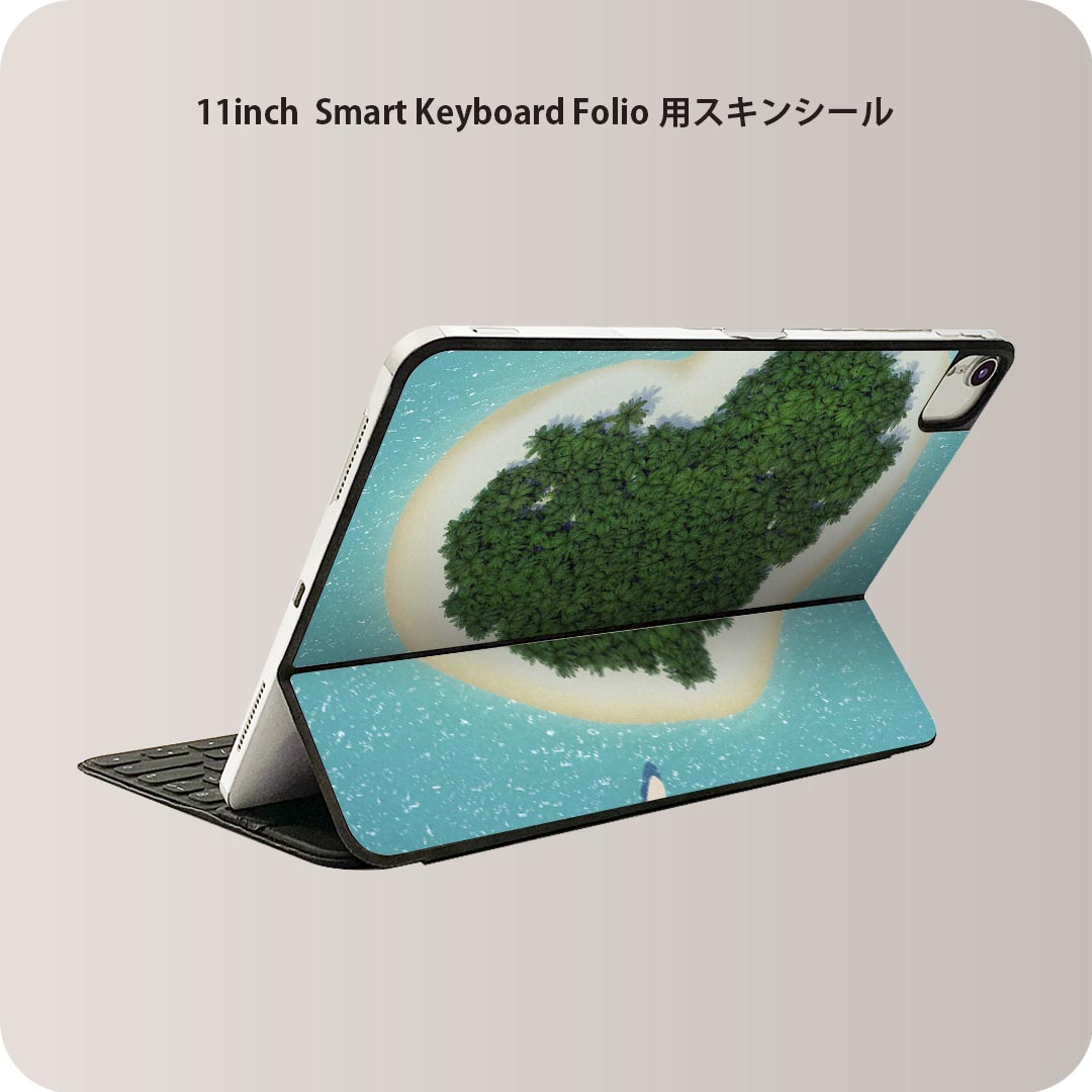 商品特徴・貼るだけでおしゃれに簡単着せ替え、iPad 11inch用 Smart Keyboard Folio 全面デザインスキンシール！・高精細プリントで写真と遜色がない仕上がり！・ちょっとしたすり傷から端末を保護！・「裸で持つ派」の人に...