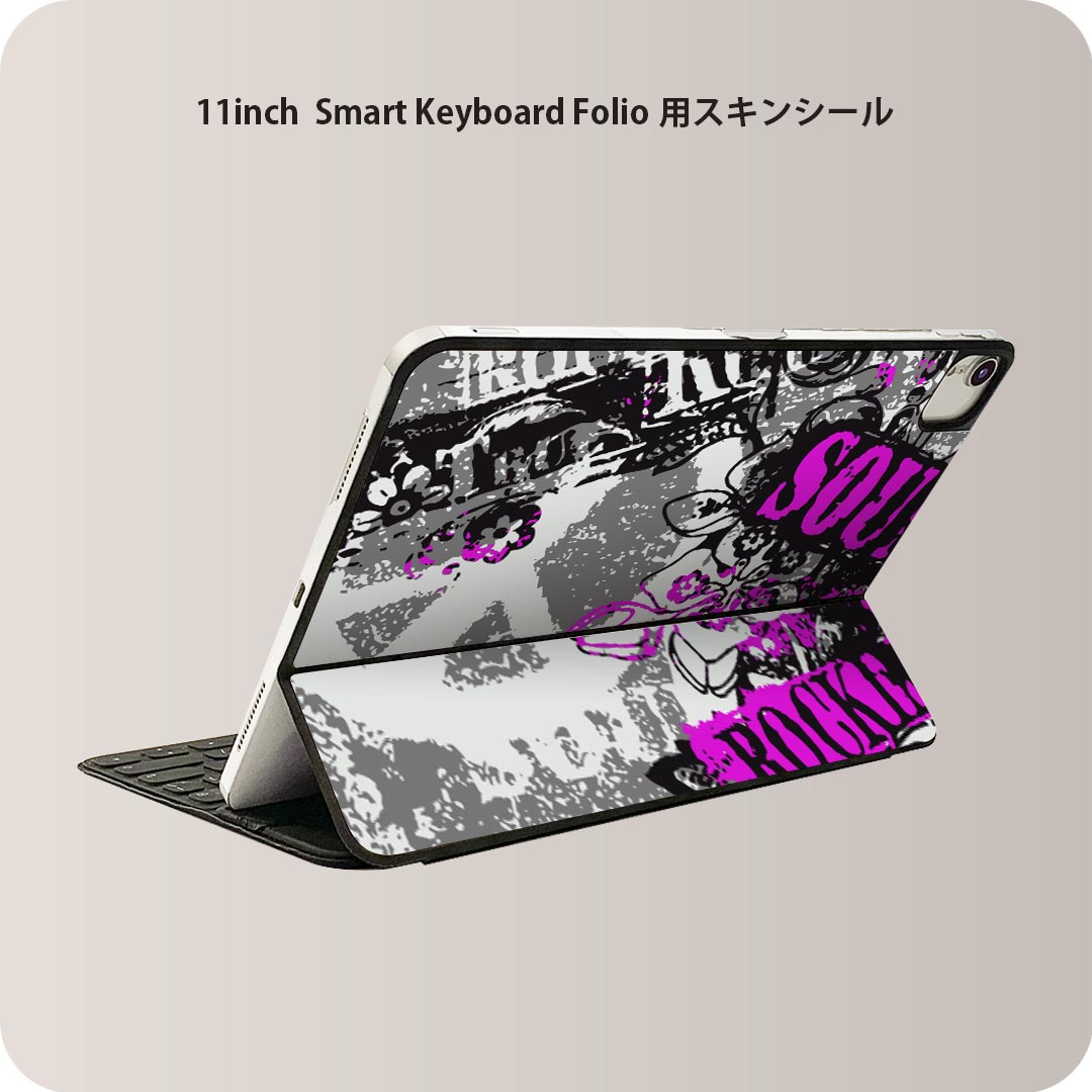 商品特徴・貼るだけでおしゃれに簡単着せ替え、iPad 11inch用 Smart Keyboard Folio 全面デザインスキンシール！・高精細プリントで写真と遜色がない仕上がり！・ちょっとしたすり傷から端末を保護！・「裸で持つ派」の人に...