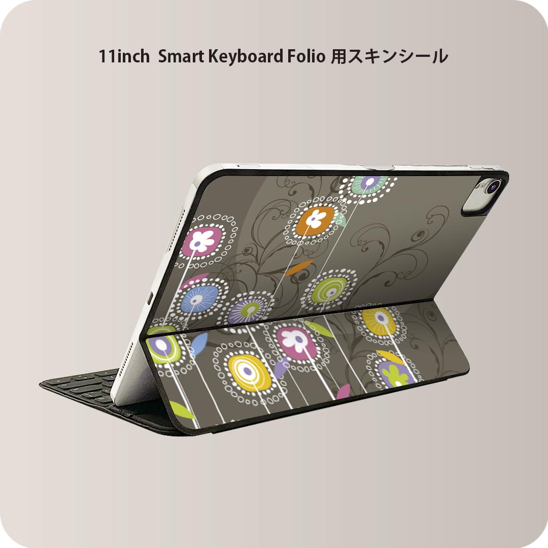 商品特徴・貼るだけでおしゃれに簡単着せ替え、iPad 11inch用 Smart Keyboard Folio 全面デザインスキンシール！・高精細プリントで写真と遜色がない仕上がり！・ちょっとしたすり傷から端末を保護！・「裸で持つ派」の人に...