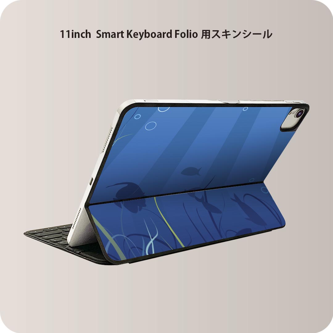 商品特徴・貼るだけでおしゃれに簡単着せ替え、iPad 11inch用 Smart Keyboard Folio 全面デザインスキンシール！・高精細プリントで写真と遜色がない仕上がり！・ちょっとしたすり傷から端末を保護！・「裸で持つ派」の人に...