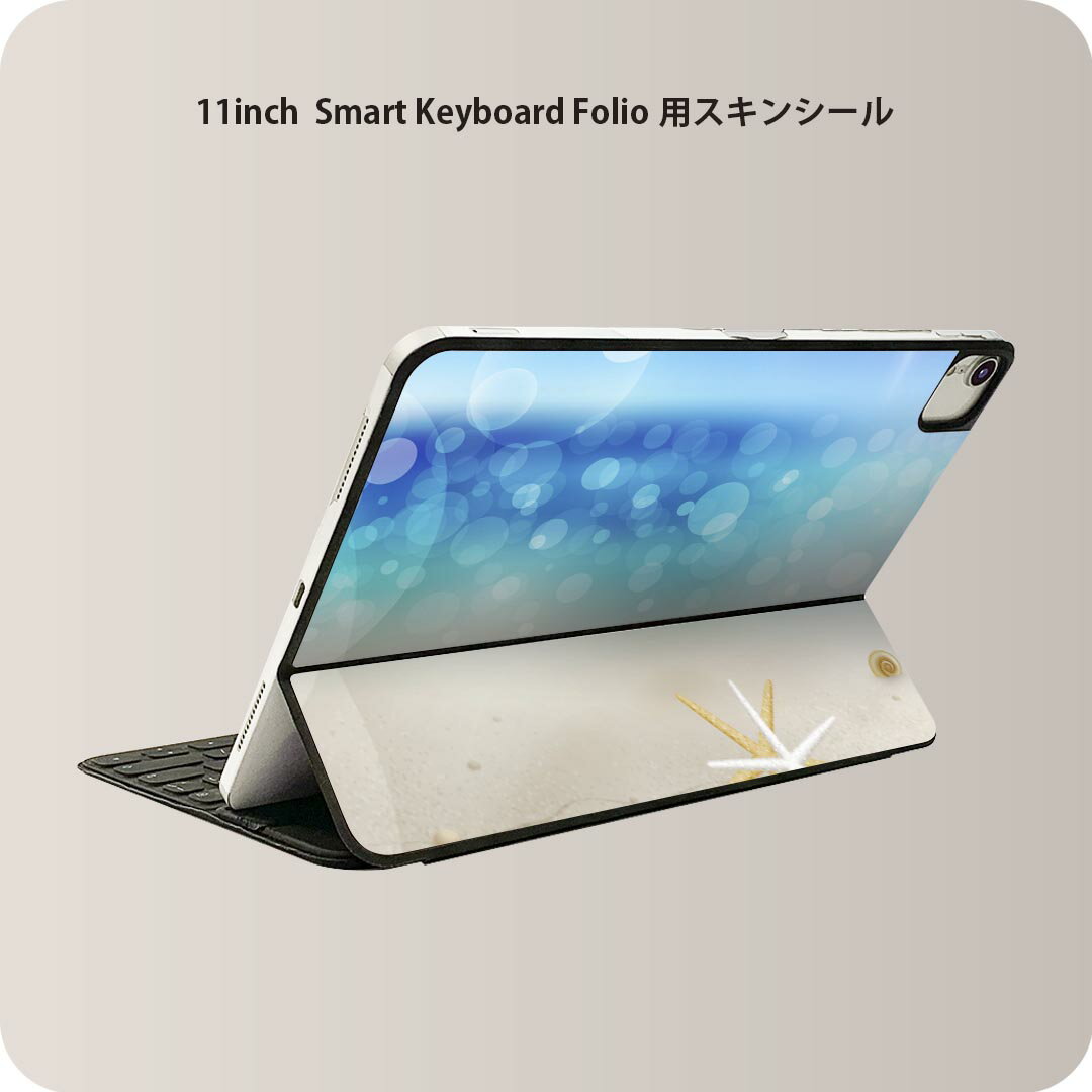 商品特徴・貼るだけでおしゃれに簡単着せ替え、iPad 11inch用 Smart Keyboard Folio 全面デザインスキンシール！・高精細プリントで写真と遜色がない仕上がり！・ちょっとしたすり傷から端末を保護！・「裸で持つ派」の人に...