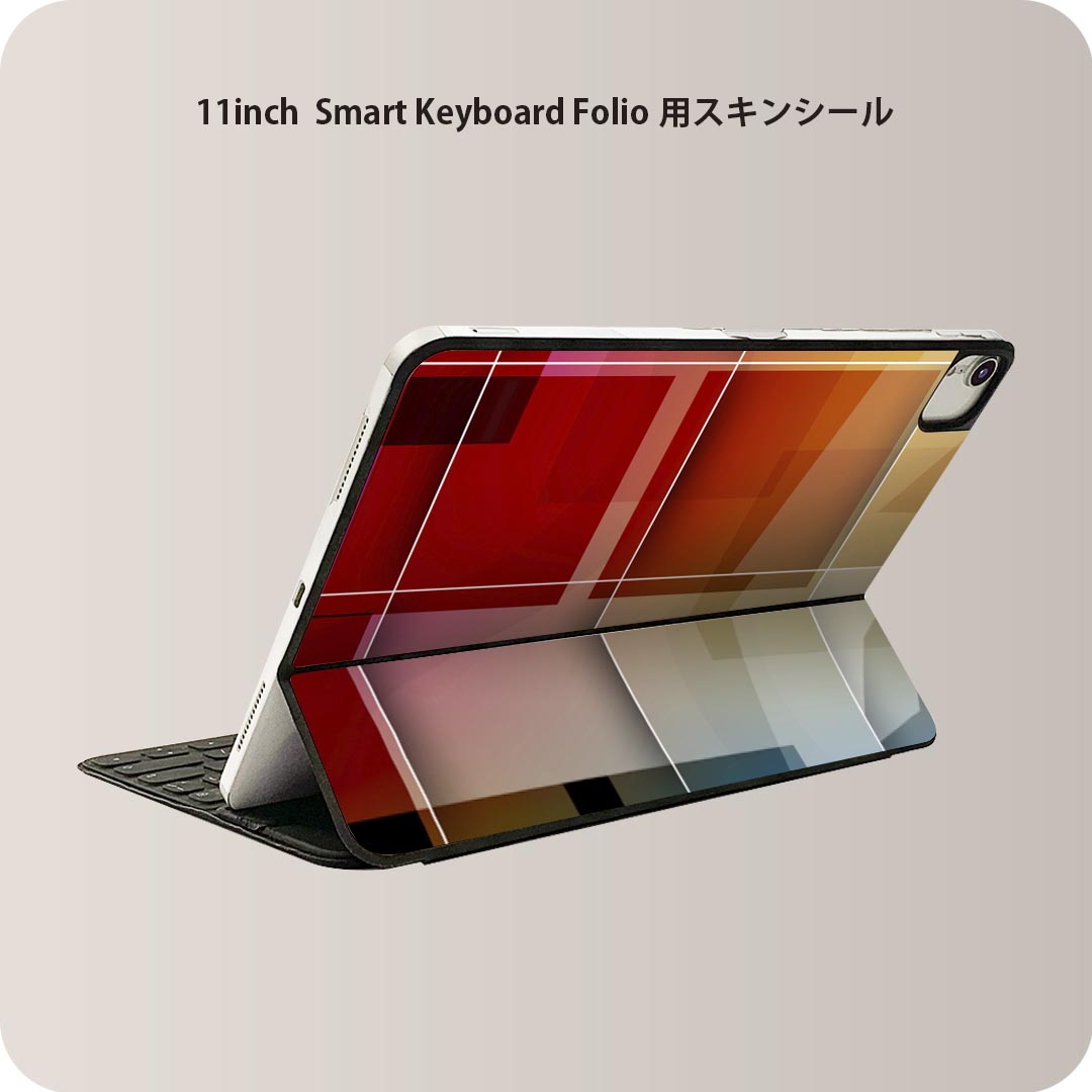 商品特徴・貼るだけでおしゃれに簡単着せ替え、iPad 11inch用 Smart Keyboard Folio 全面デザインスキンシール！・高精細プリントで写真と遜色がない仕上がり！・ちょっとしたすり傷から端末を保護！・「裸で持つ派」の人に...