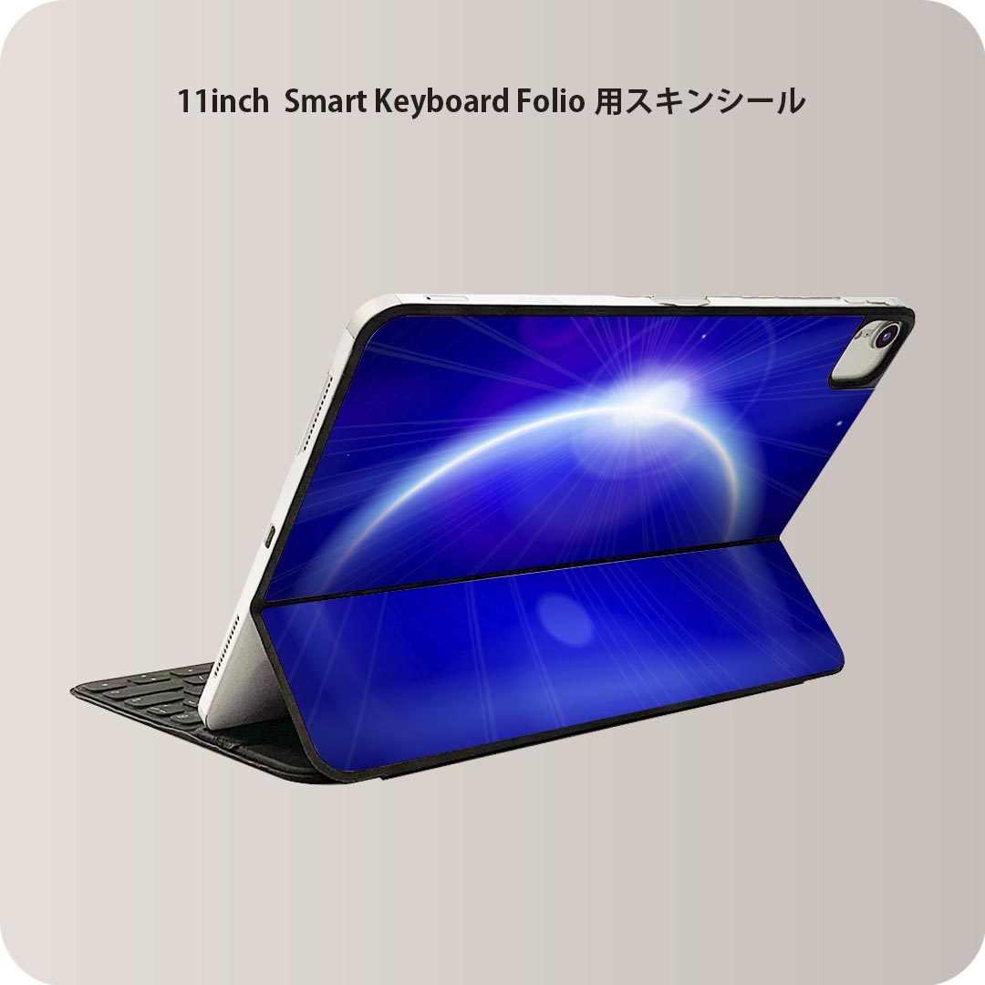 商品特徴・貼るだけでおしゃれに簡単着せ替え、iPad 11inch用 Smart Keyboard Folio 全面デザインスキンシール！・高精細プリントで写真と遜色がない仕上がり！・ちょっとしたすり傷から端末を保護！・「裸で持つ派」の人に...