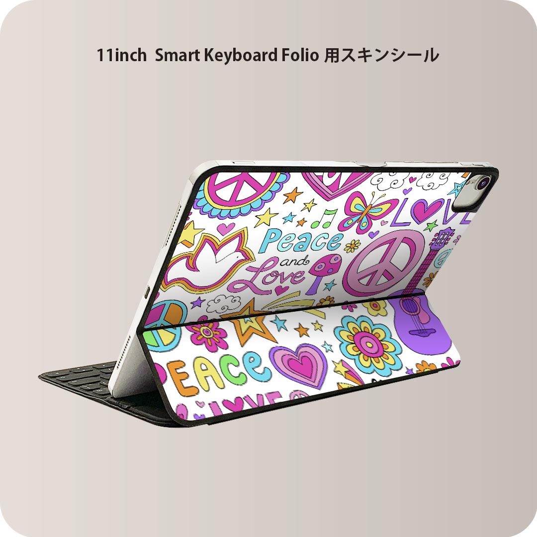 商品特徴・貼るだけでおしゃれに簡単着せ替え、iPad 11inch用 Smart Keyboard Folio 全面デザインスキンシール！・高精細プリントで写真と遜色がない仕上がり！・ちょっとしたすり傷から端末を保護！・「裸で持つ派」の人に...