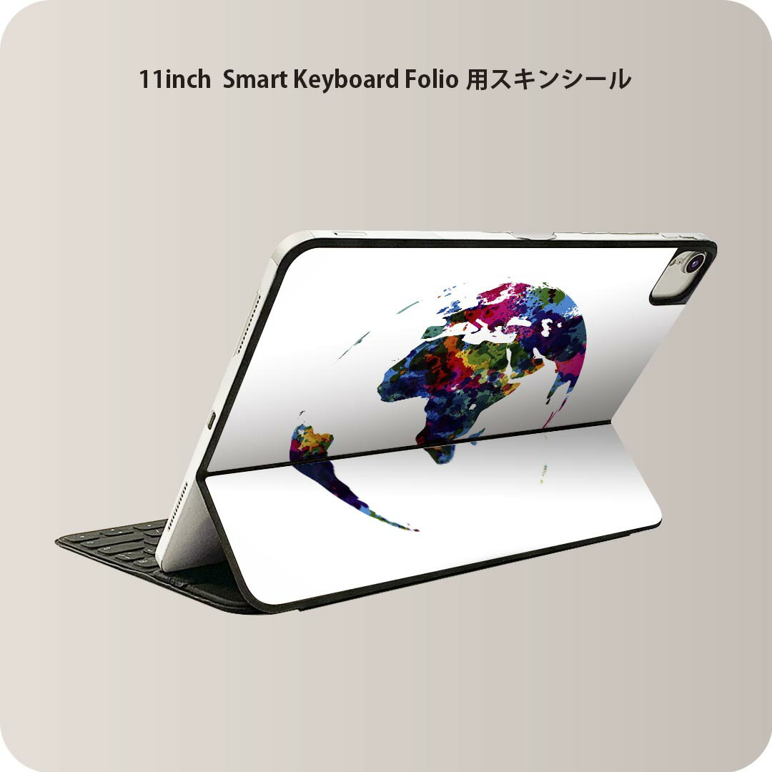 商品特徴・貼るだけでおしゃれに簡単着せ替え、iPad 11inch用 Smart Keyboard Folio 全面デザインスキンシール！・高精細プリントで写真と遜色がない仕上がり！・ちょっとしたすり傷から端末を保護！・「裸で持つ派」の人に...