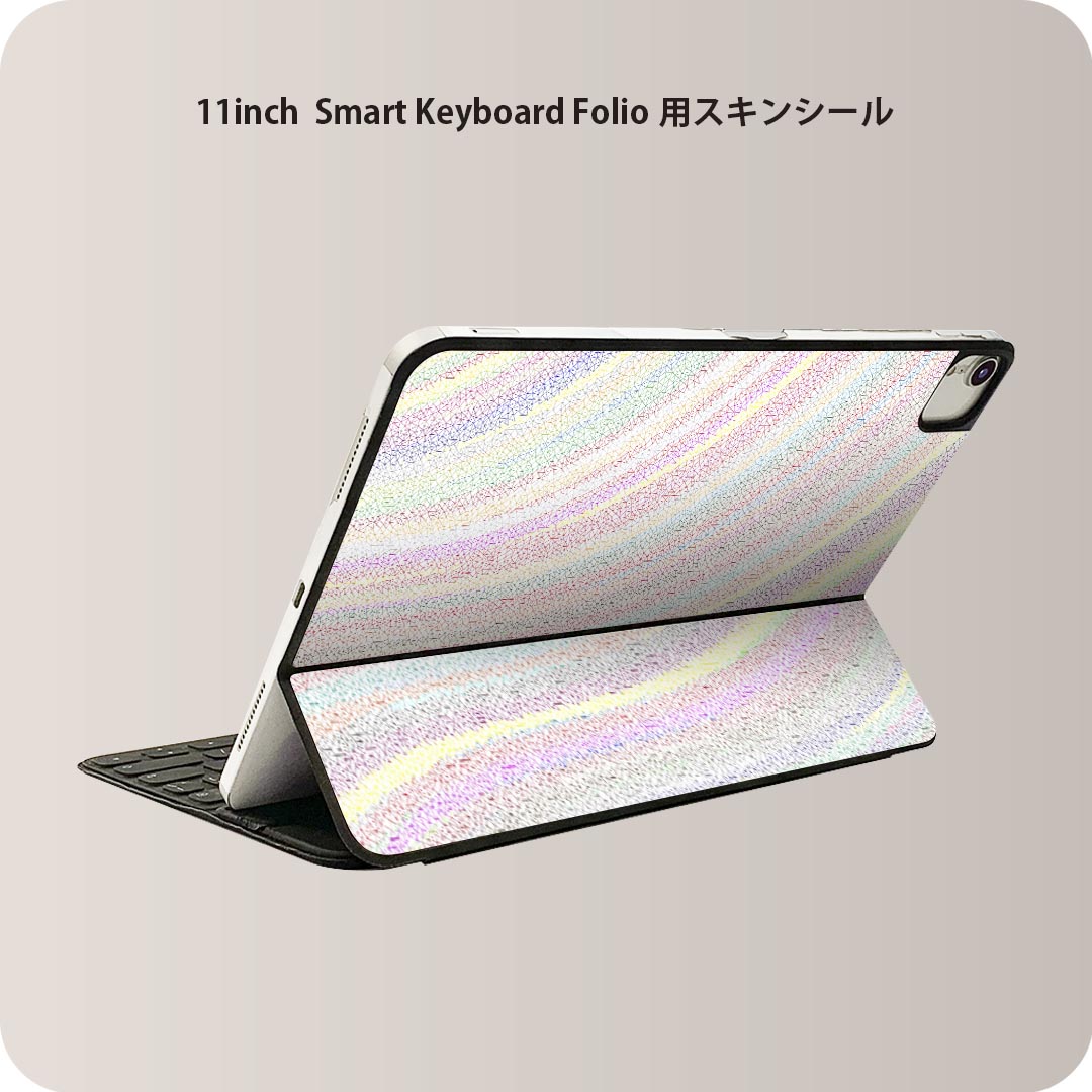 商品特徴・貼るだけでおしゃれに簡単着せ替え、iPad 11inch用 Smart Keyboard Folio 全面デザインスキンシール！・高精細プリントで写真と遜色がない仕上がり！・ちょっとしたすり傷から端末を保護！・「裸で持つ派」の人に...