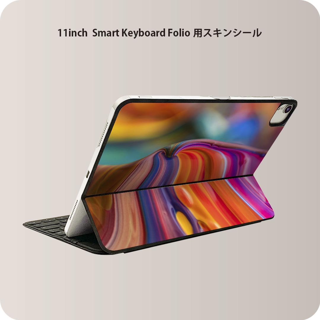 商品特徴・貼るだけでおしゃれに簡単着せ替え、iPad 11inch用 Smart Keyboard Folio 全面デザインスキンシール！・高精細プリントで写真と遜色がない仕上がり！・ちょっとしたすり傷から端末を保護！・「裸で持つ派」の人に...
