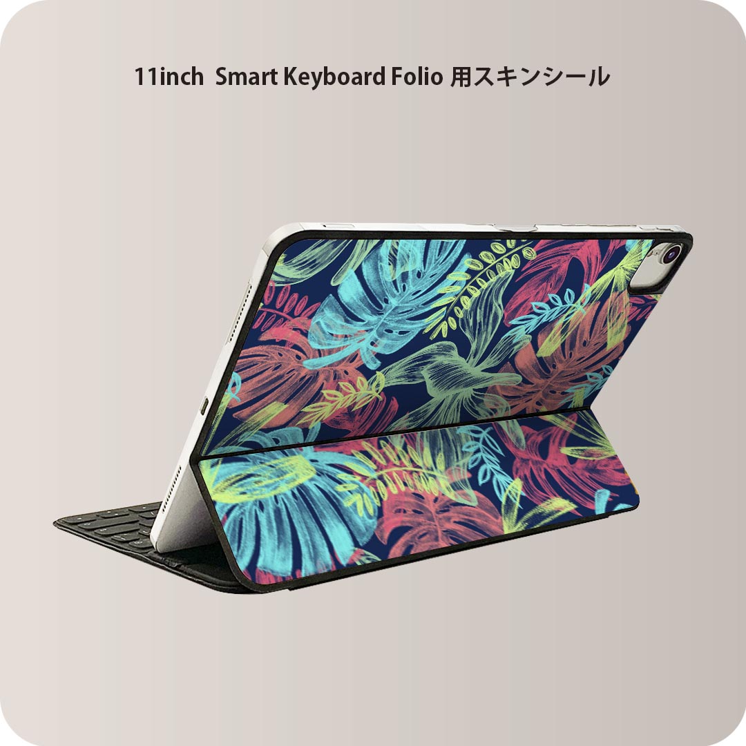 商品特徴・貼るだけでおしゃれに簡単着せ替え、iPad 11inch用 Smart Keyboard Folio 全面デザインスキンシール！・高精細プリントで写真と遜色がない仕上がり！・ちょっとしたすり傷から端末を保護！・「裸で持つ派」の人に...