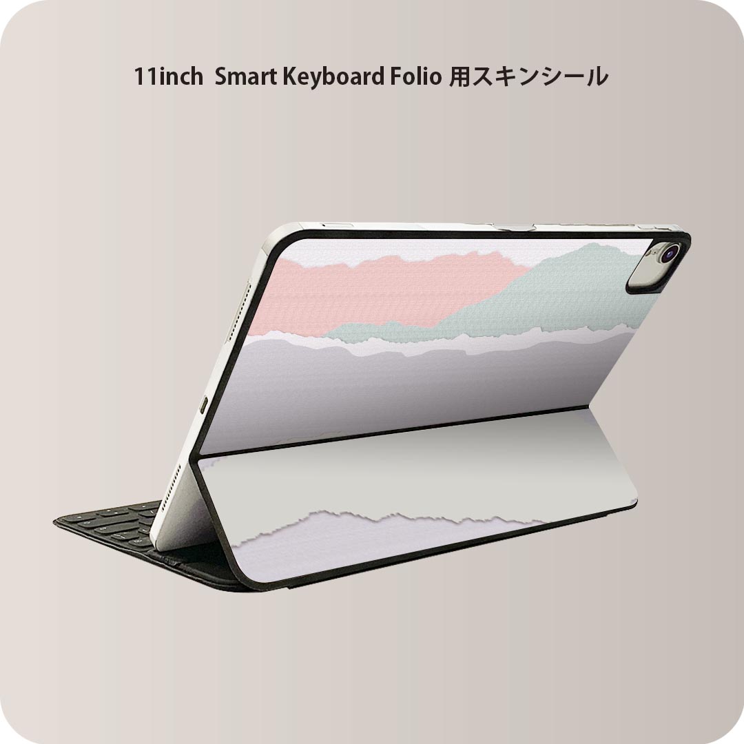 商品特徴・貼るだけでおしゃれに簡単着せ替え、iPad 11inch用 Smart Keyboard Folio 全面デザインスキンシール！・高精細プリントで写真と遜色がない仕上がり！・ちょっとしたすり傷から端末を保護！・「裸で持つ派」の人に...