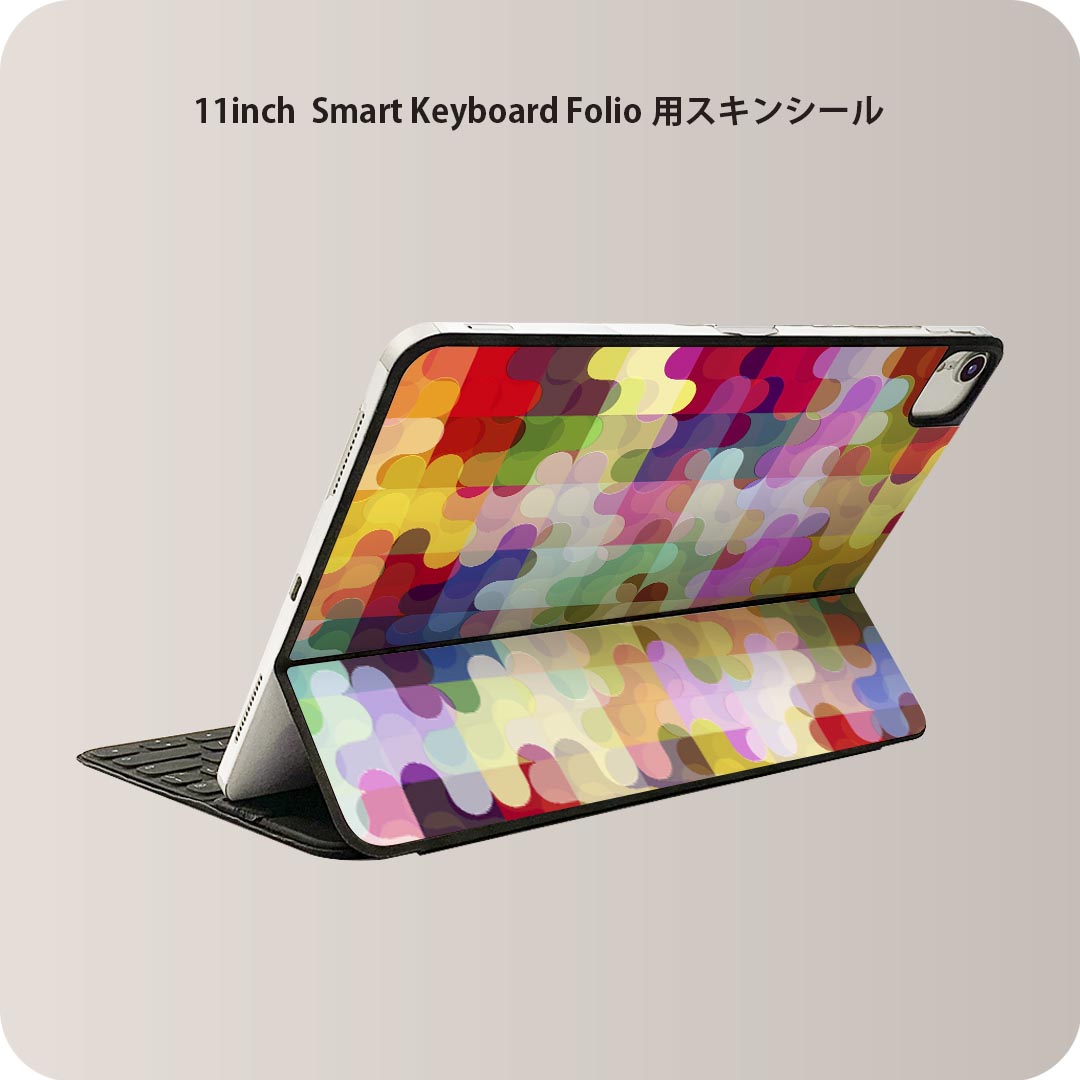 商品特徴・貼るだけでおしゃれに簡単着せ替え、iPad 11inch用 Smart Keyboard Folio 全面デザインスキンシール！・高精細プリントで写真と遜色がない仕上がり！・ちょっとしたすり傷から端末を保護！・「裸で持つ派」の人に...