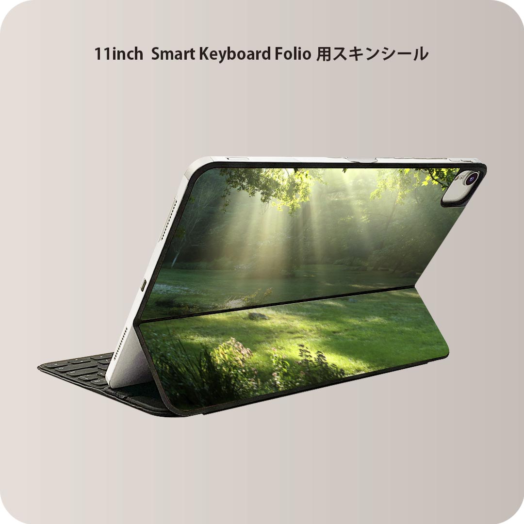 商品特徴・貼るだけでおしゃれに簡単着せ替え、iPad 11inch用 Smart Keyboard Folio 全面デザインスキンシール！・高精細プリントで写真と遜色がない仕上がり！・ちょっとしたすり傷から端末を保護！・「裸で持つ派」の人に...