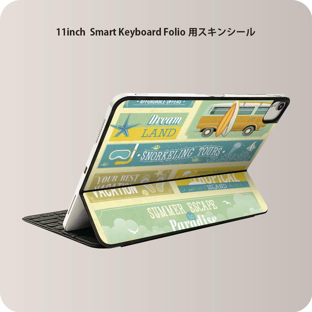 商品特徴・貼るだけでおしゃれに簡単着せ替え、iPad 11inch用 Smart Keyboard Folio 全面デザインスキンシール！・高精細プリントで写真と遜色がない仕上がり！・ちょっとしたすり傷から端末を保護！・「裸で持つ派」の人に...