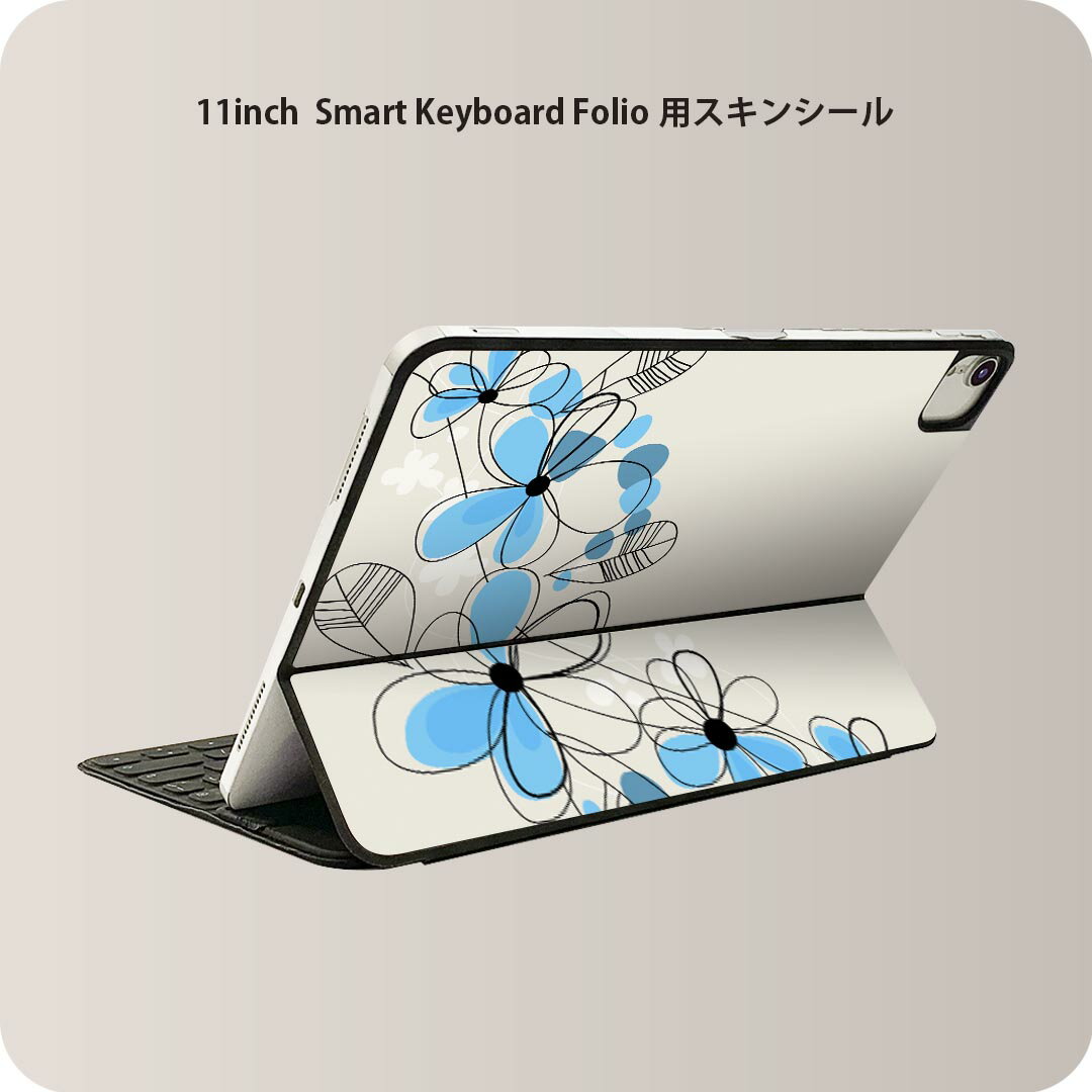商品特徴・貼るだけでおしゃれに簡単着せ替え、iPad 11inch用 Smart Keyboard Folio 全面デザインスキンシール！・高精細プリントで写真と遜色がない仕上がり！・ちょっとしたすり傷から端末を保護！・「裸で持つ派」の人に...