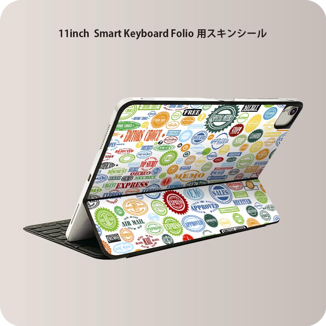 商品特徴・貼るだけでおしゃれに簡単着せ替え、iPad 11inch用 Smart Keyboard Folio 全面デザインスキンシール！・高精細プリントで写真と遜色がない仕上がり！・ちょっとしたすり傷から端末を保護！・「裸で持つ派」の人に...
