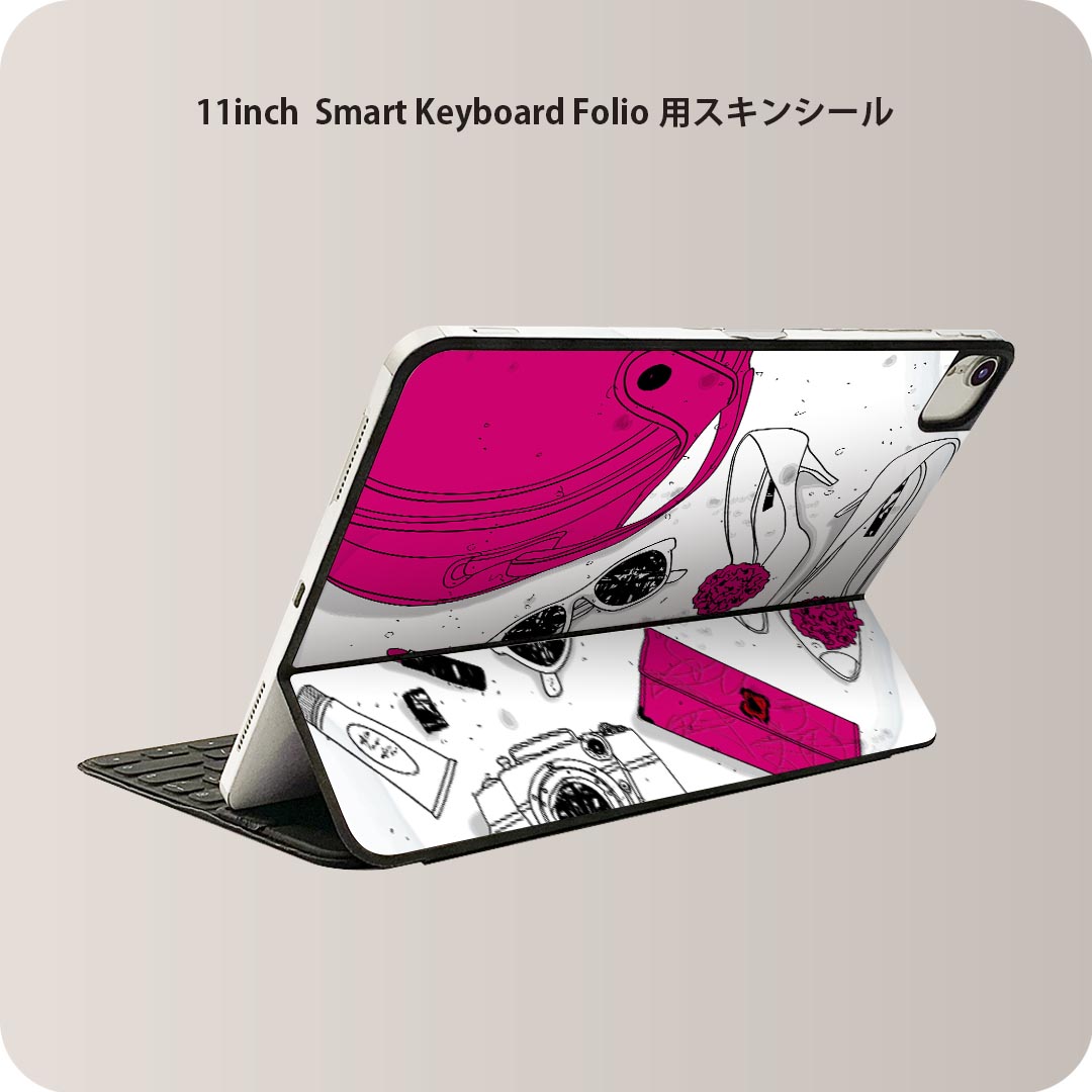 商品特徴・貼るだけでおしゃれに簡単着せ替え、iPad 11inch用 Smart Keyboard Folio 全面デザインスキンシール！・高精細プリントで写真と遜色がない仕上がり！・ちょっとしたすり傷から端末を保護！・「裸で持つ派」の人に...