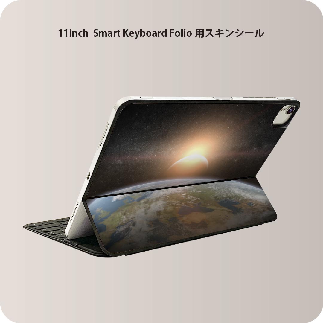 商品特徴・貼るだけでおしゃれに簡単着せ替え、iPad 11inch用 Smart Keyboard Folio 全面デザインスキンシール！・高精細プリントで写真と遜色がない仕上がり！・ちょっとしたすり傷から端末を保護！・「裸で持つ派」の人に...