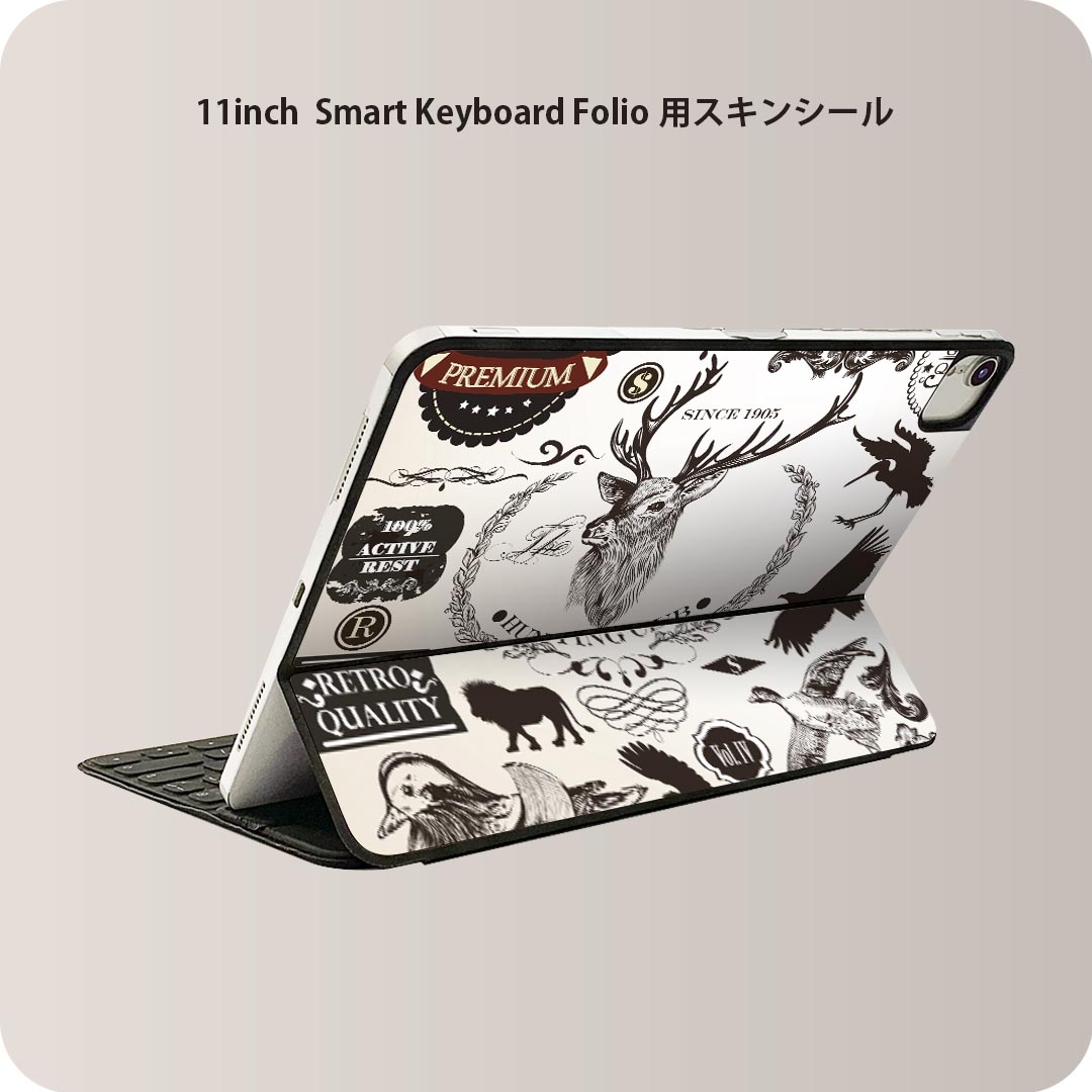 商品特徴・貼るだけでおしゃれに簡単着せ替え、iPad 11inch用 Smart Keyboard Folio 全面デザインスキンシール！・高精細プリントで写真と遜色がない仕上がり！・ちょっとしたすり傷から端末を保護！・「裸で持つ派」の人に...