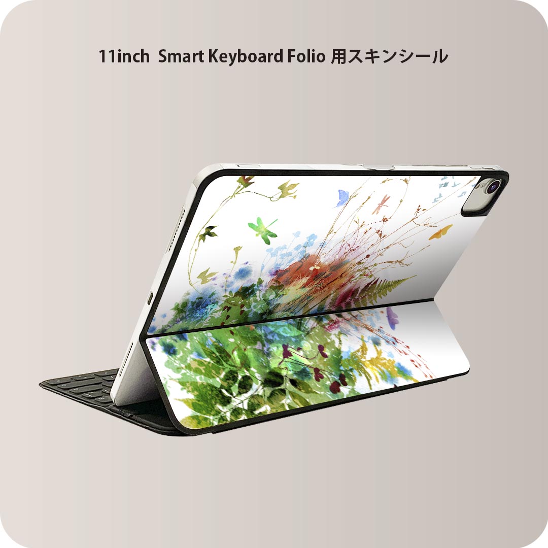 商品特徴・貼るだけでおしゃれに簡単着せ替え、iPad 11inch用 Smart Keyboard Folio 全面デザインスキンシール！・高精細プリントで写真と遜色がない仕上がり！・ちょっとしたすり傷から端末を保護！・「裸で持つ派」の人に...