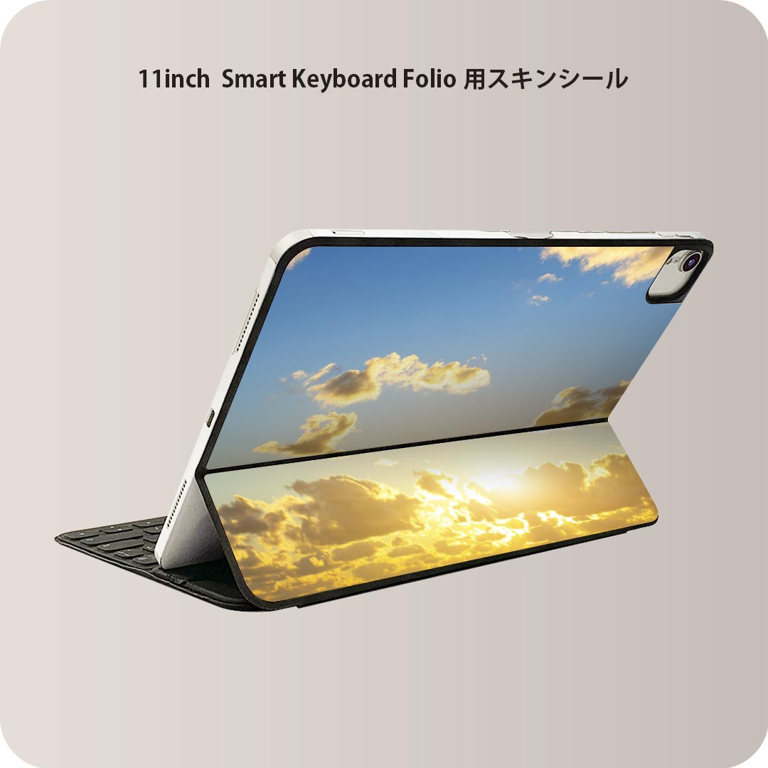 商品特徴・貼るだけでおしゃれに簡単着せ替え、iPad 11inch用 Smart Keyboard Folio 全面デザインスキンシール！・高精細プリントで写真と遜色がない仕上がり！・ちょっとしたすり傷から端末を保護！・「裸で持つ派」の人に...