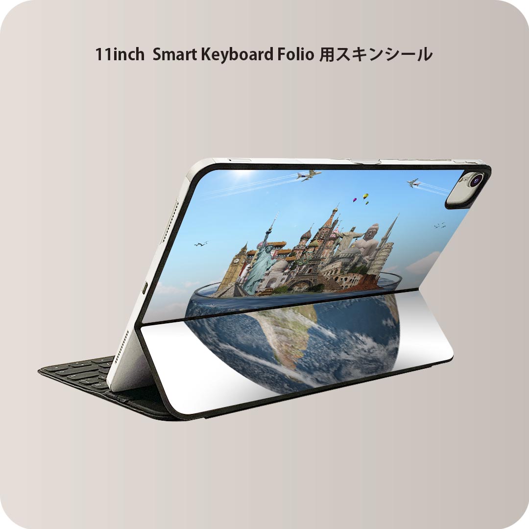 商品特徴・貼るだけでおしゃれに簡単着せ替え、iPad 11inch用 Smart Keyboard Folio 全面デザインスキンシール！・高精細プリントで写真と遜色がない仕上がり！・ちょっとしたすり傷から端末を保護！・「裸で持つ派」の人に...
