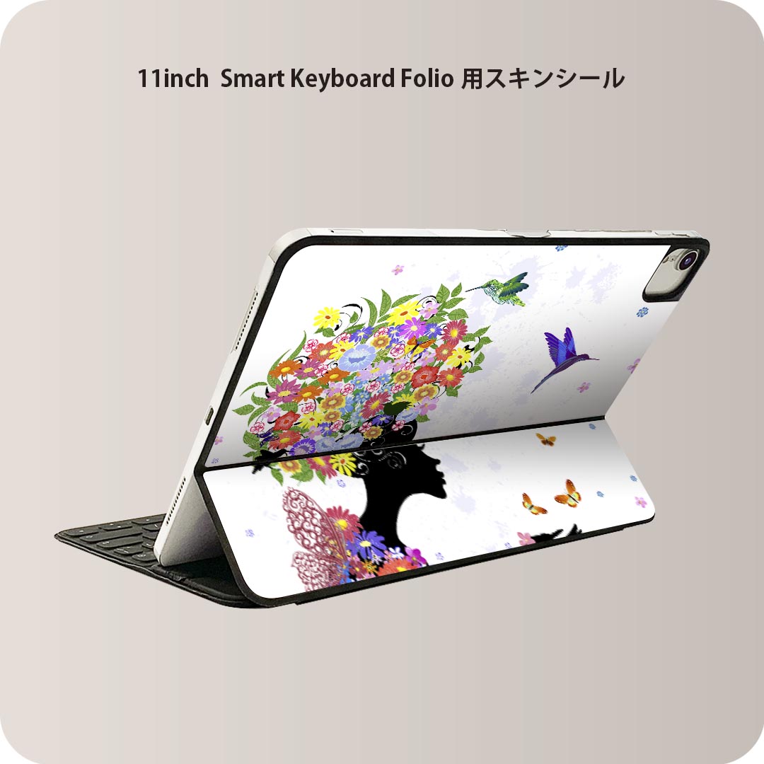 商品特徴・貼るだけでおしゃれに簡単着せ替え、iPad 11inch用 Smart Keyboard Folio 全面デザインスキンシール！・高精細プリントで写真と遜色がない仕上がり！・ちょっとしたすり傷から端末を保護！・「裸で持つ派」の人に...