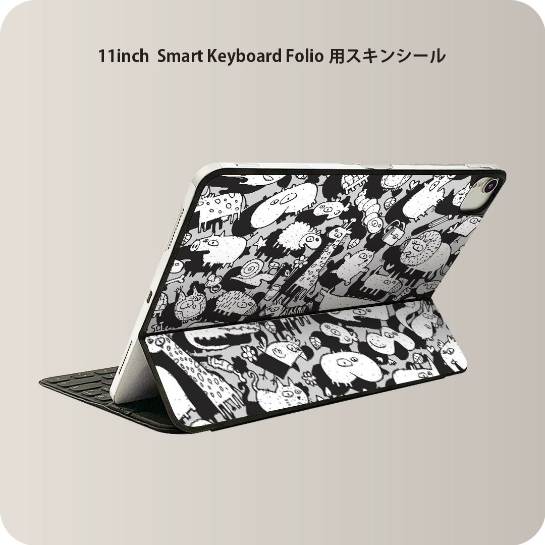 商品特徴・貼るだけでおしゃれに簡単着せ替え、iPad 11inch用 Smart Keyboard Folio 全面デザインスキンシール！・高精細プリントで写真と遜色がない仕上がり！・ちょっとしたすり傷から端末を保護！・「裸で持つ派」の人に...
