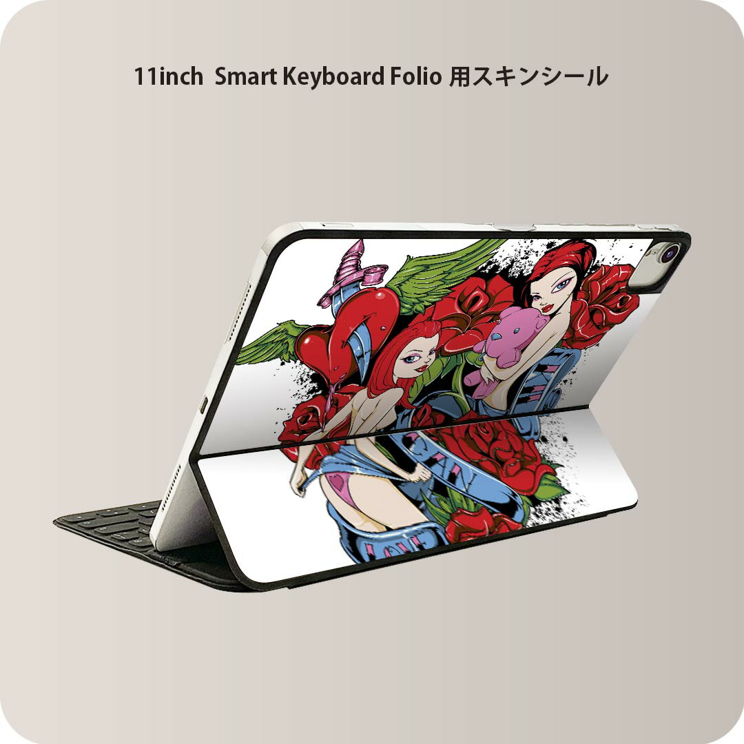 商品特徴・貼るだけでおしゃれに簡単着せ替え、iPad 11inch用 Smart Keyboard Folio 全面デザインスキンシール！・高精細プリントで写真と遜色がない仕上がり！・ちょっとしたすり傷から端末を保護！・「裸で持つ派」の人に...