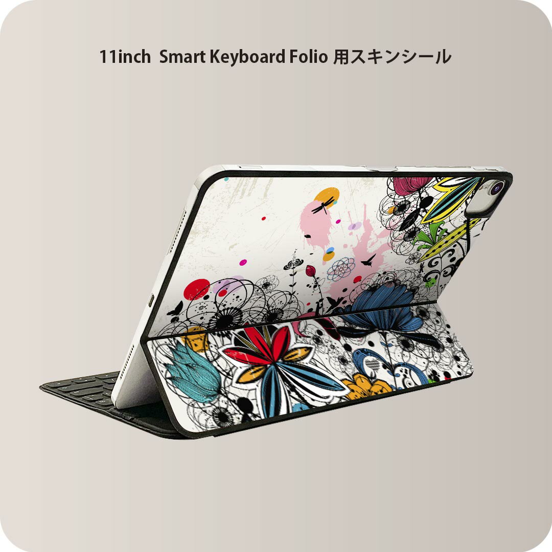 商品特徴・貼るだけでおしゃれに簡単着せ替え、iPad 11inch用 Smart Keyboard Folio 全面デザインスキンシール！・高精細プリントで写真と遜色がない仕上がり！・ちょっとしたすり傷から端末を保護！・「裸で持つ派」の人に...