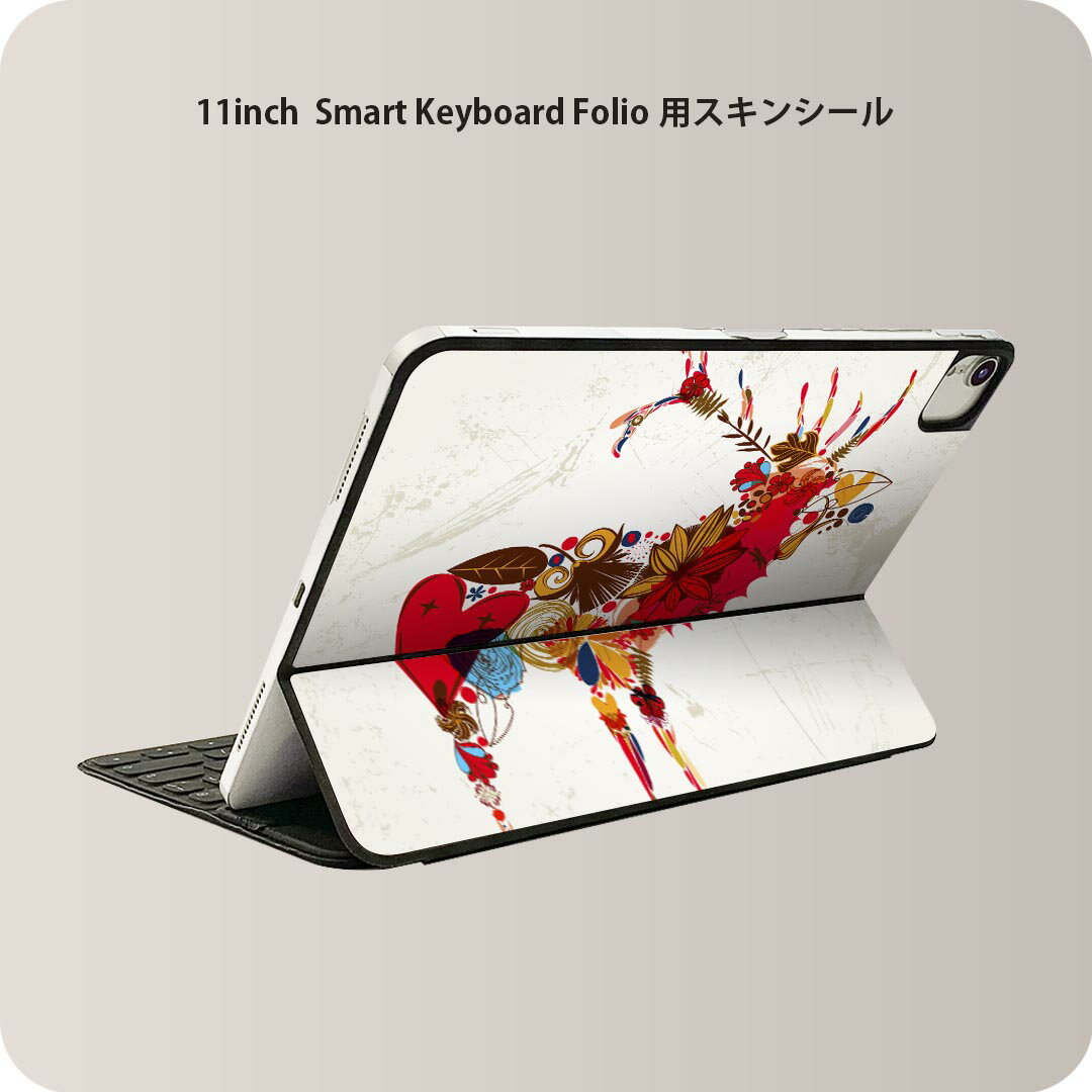 商品特徴・貼るだけでおしゃれに簡単着せ替え、iPad 11inch用 Smart Keyboard Folio 全面デザインスキンシール！・高精細プリントで写真と遜色がない仕上がり！・ちょっとしたすり傷から端末を保護！・「裸で持つ派」の人に...