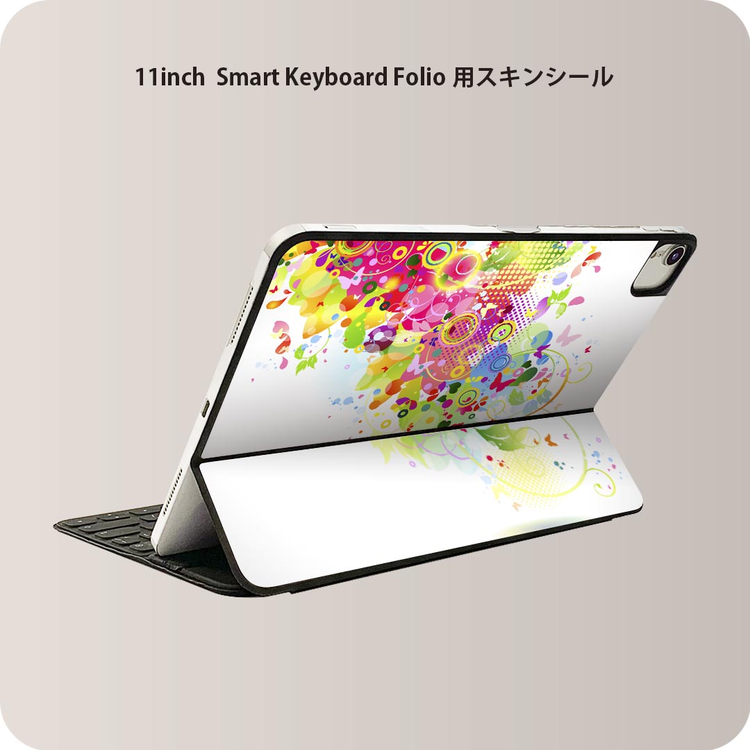 商品特徴・貼るだけでおしゃれに簡単着せ替え、iPad 11inch用 Smart Keyboard Folio 全面デザインスキンシール！・高精細プリントで写真と遜色がない仕上がり！・ちょっとしたすり傷から端末を保護！・「裸で持つ派」の人に...
