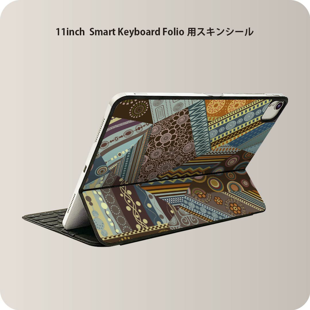 商品特徴・貼るだけでおしゃれに簡単着せ替え、iPad 11inch用 Smart Keyboard Folio 全面デザインスキンシール！・高精細プリントで写真と遜色がない仕上がり！・ちょっとしたすり傷から端末を保護！・「裸で持つ派」の人に...