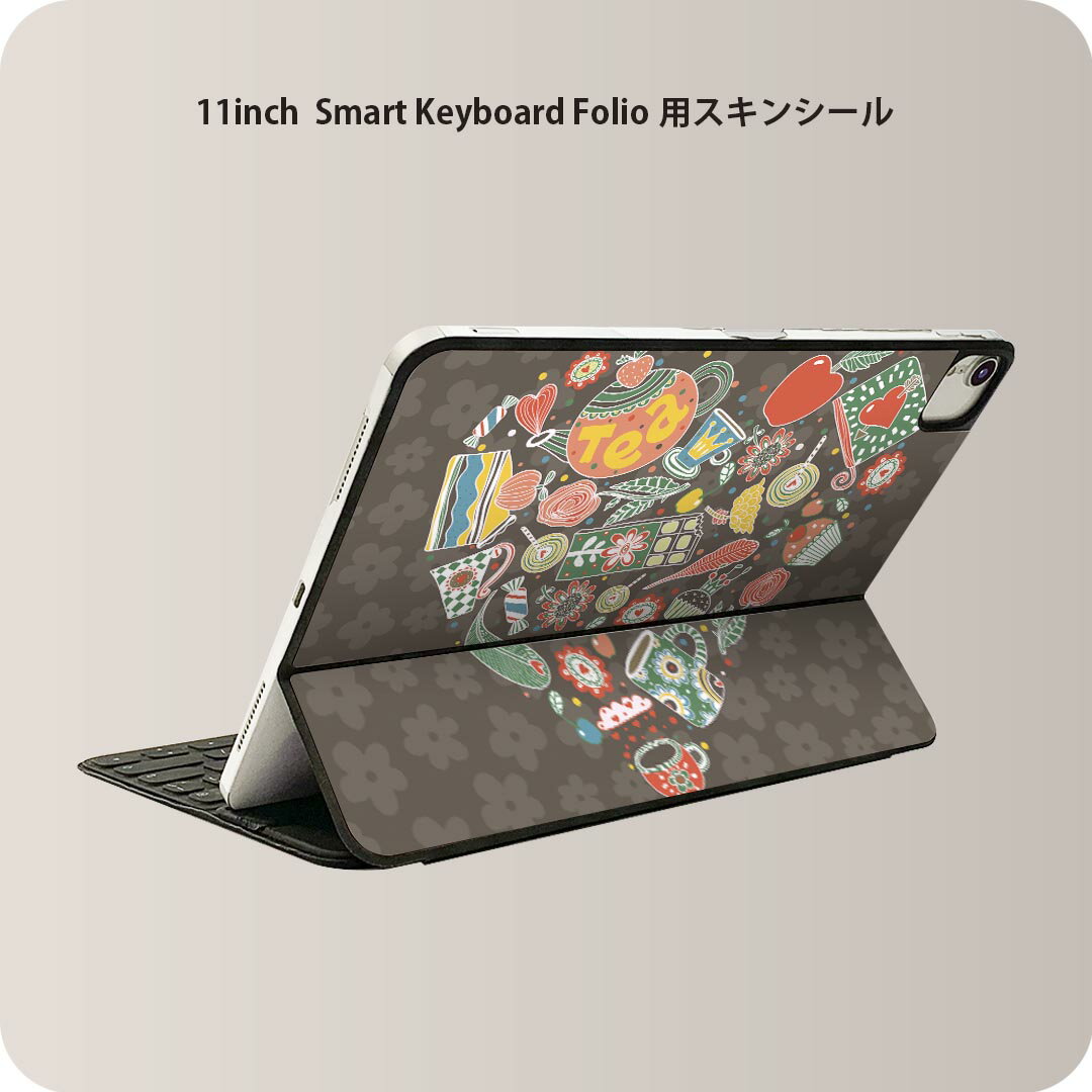 商品特徴・貼るだけでおしゃれに簡単着せ替え、iPad 11inch用 Smart Keyboard Folio 全面デザインスキンシール！・高精細プリントで写真と遜色がない仕上がり！・ちょっとしたすり傷から端末を保護！・「裸で持つ派」の人に...