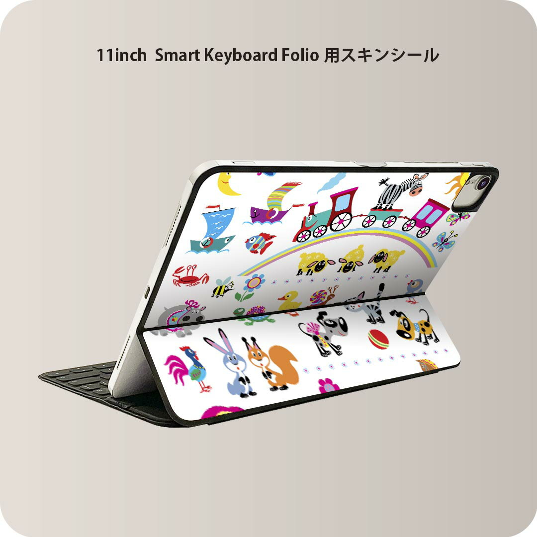 商品特徴・貼るだけでおしゃれに簡単着せ替え、iPad 11inch用 Smart Keyboard Folio 全面デザインスキンシール！・高精細プリントで写真と遜色がない仕上がり！・ちょっとしたすり傷から端末を保護！・「裸で持つ派」の人に...