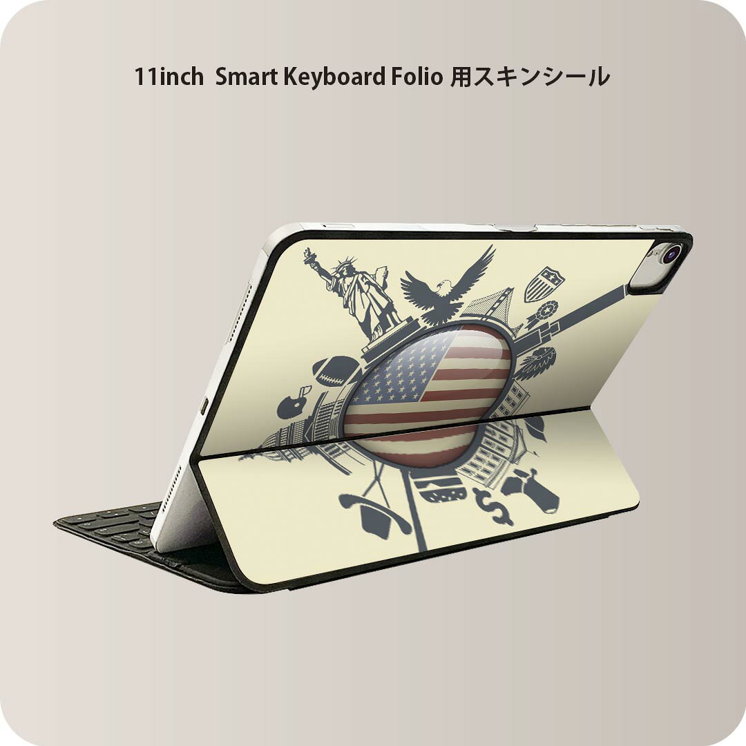 商品特徴・貼るだけでおしゃれに簡単着せ替え、iPad 11inch用 Smart Keyboard Folio 全面デザインスキンシール！・高精細プリントで写真と遜色がない仕上がり！・ちょっとしたすり傷から端末を保護！・「裸で持つ派」の人に...
