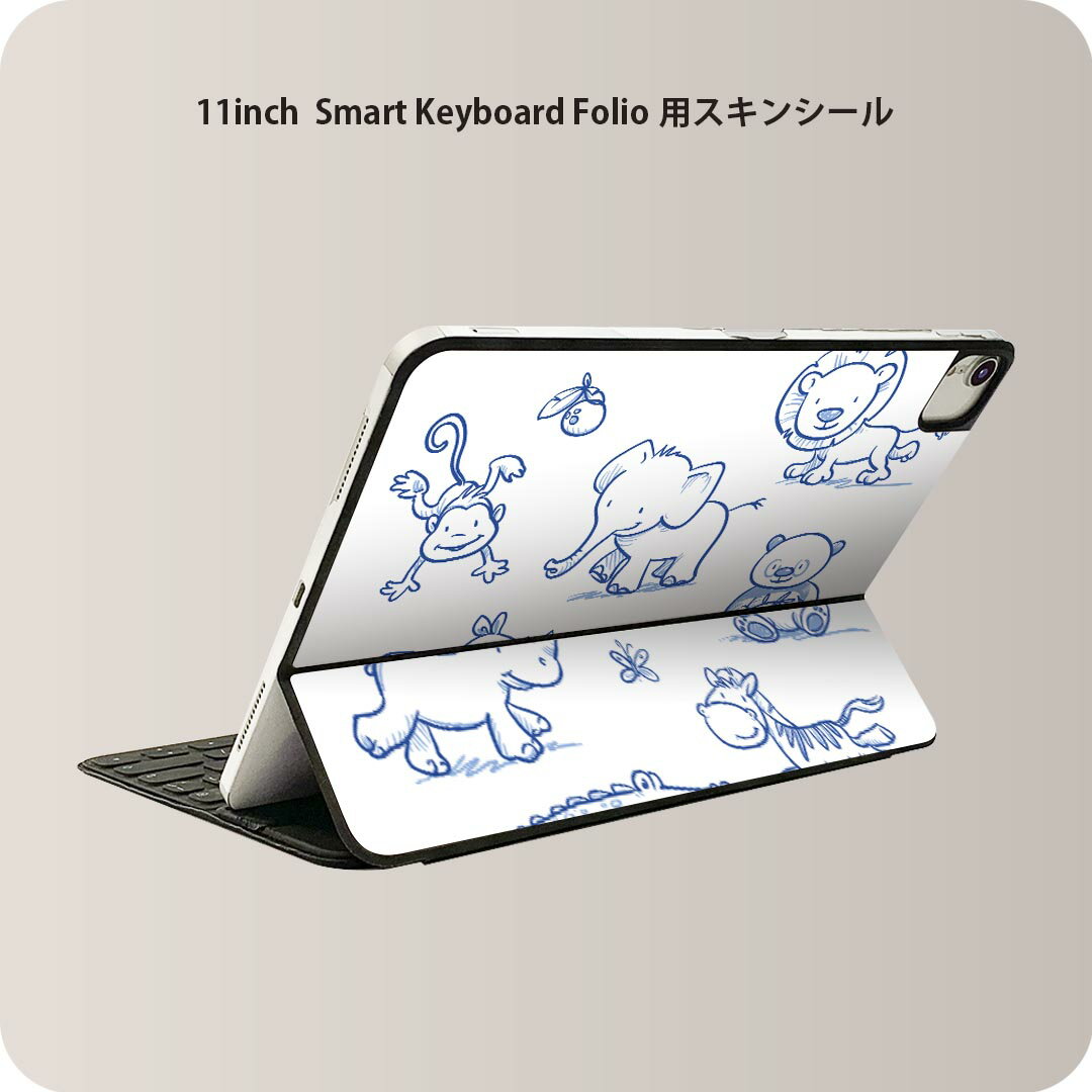 商品特徴・貼るだけでおしゃれに簡単着せ替え、iPad 11inch用 Smart Keyboard Folio 全面デザインスキンシール！・高精細プリントで写真と遜色がない仕上がり！・ちょっとしたすり傷から端末を保護！・「裸で持つ派」の人に...