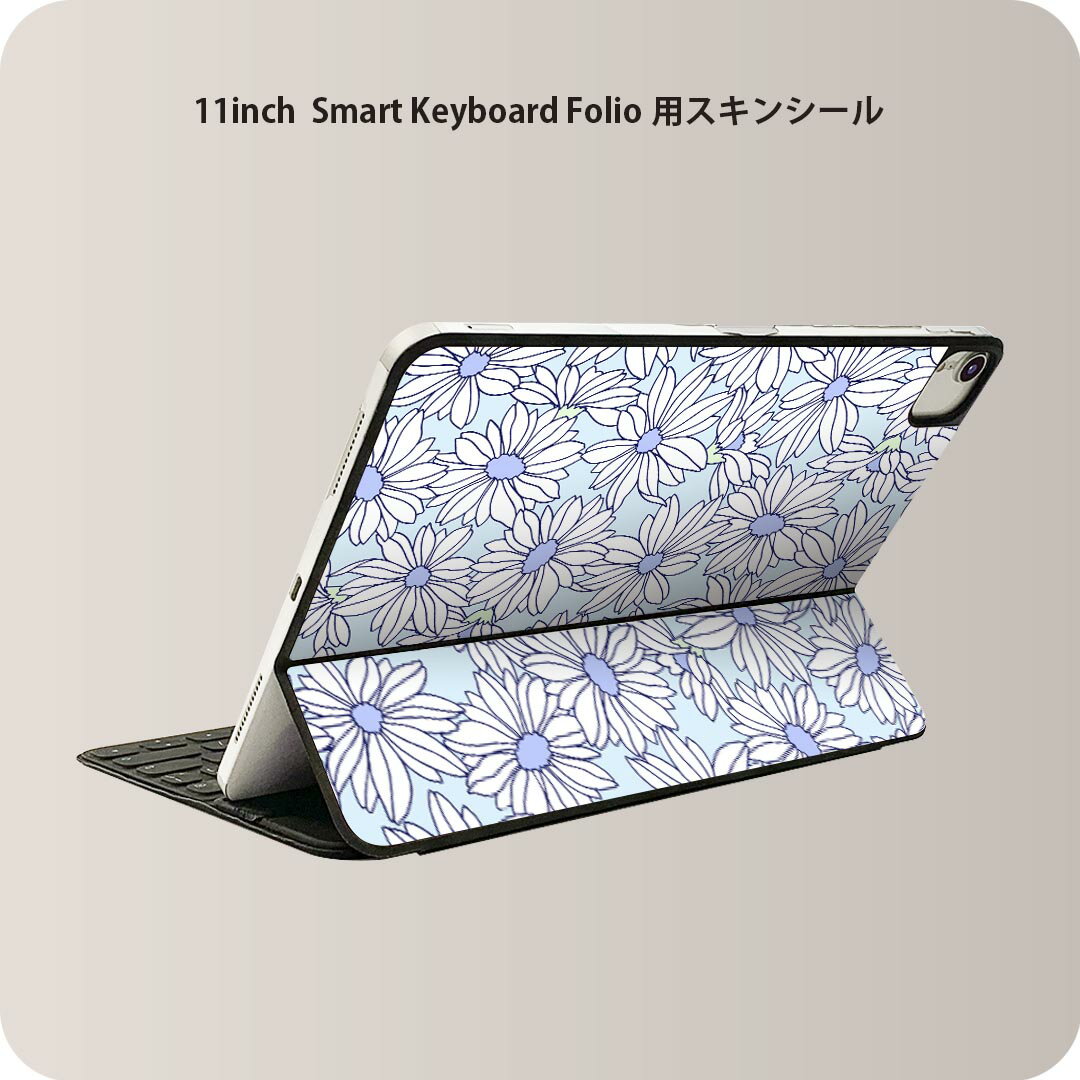 商品特徴・貼るだけでおしゃれに簡単着せ替え、iPad 11inch用 Smart Keyboard Folio 全面デザインスキンシール！・高精細プリントで写真と遜色がない仕上がり！・ちょっとしたすり傷から端末を保護！・「裸で持つ派」の人に...