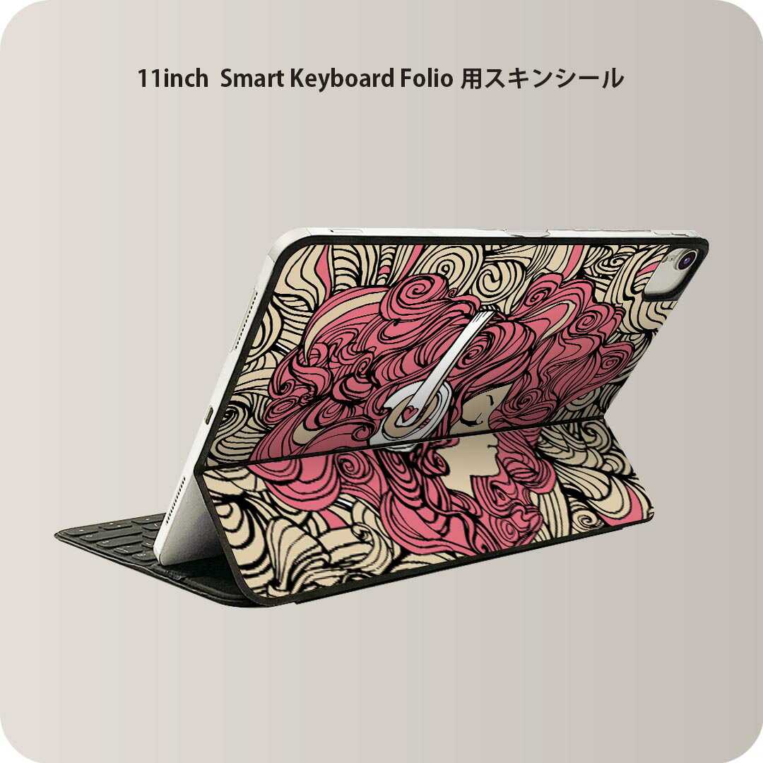 商品特徴・貼るだけでおしゃれに簡単着せ替え、iPad 11inch用 Smart Keyboard Folio 全面デザインスキンシール！・高精細プリントで写真と遜色がない仕上がり！・ちょっとしたすり傷から端末を保護！・「裸で持つ派」の人に...