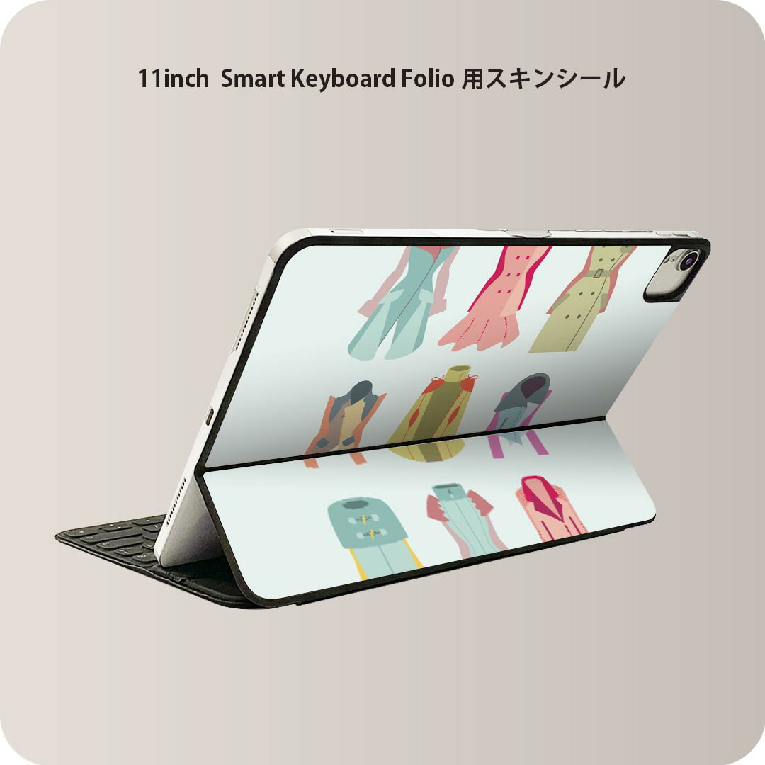 商品特徴・貼るだけでおしゃれに簡単着せ替え、iPad 11inch用 Smart Keyboard Folio 全面デザインスキンシール！・高精細プリントで写真と遜色がない仕上がり！・ちょっとしたすり傷から端末を保護！・「裸で持つ派」の人に...