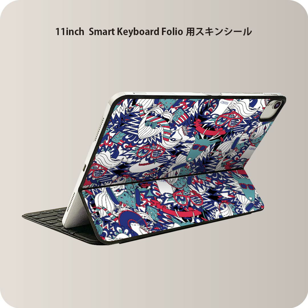 商品特徴・貼るだけでおしゃれに簡単着せ替え、iPad 11inch用 Smart Keyboard Folio 全面デザインスキンシール！・高精細プリントで写真と遜色がない仕上がり！・ちょっとしたすり傷から端末を保護！・「裸で持つ派」の人に...