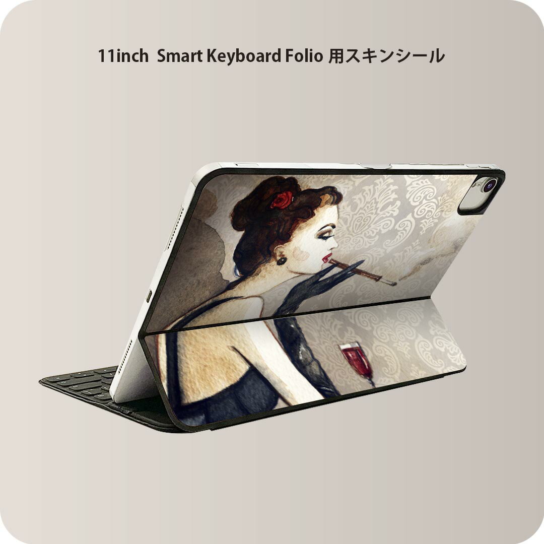商品特徴・貼るだけでおしゃれに簡単着せ替え、iPad 11inch用 Smart Keyboard Folio 全面デザインスキンシール！・高精細プリントで写真と遜色がない仕上がり！・ちょっとしたすり傷から端末を保護！・「裸で持つ派」の人に...
