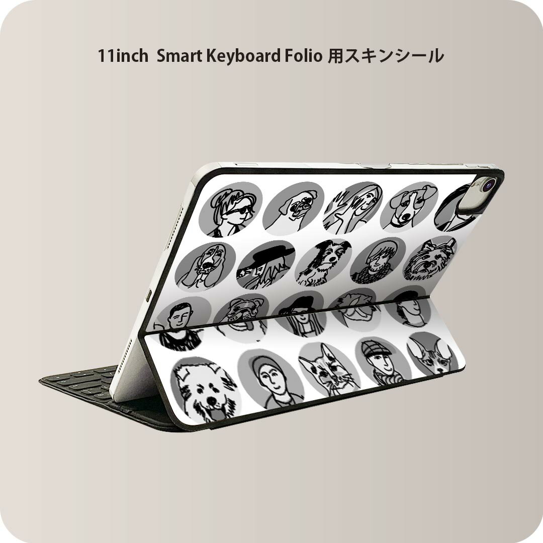 商品特徴・貼るだけでおしゃれに簡単着せ替え、iPad 11inch用 Smart Keyboard Folio 全面デザインスキンシール！・高精細プリントで写真と遜色がない仕上がり！・ちょっとしたすり傷から端末を保護！・「裸で持つ派」の人に...