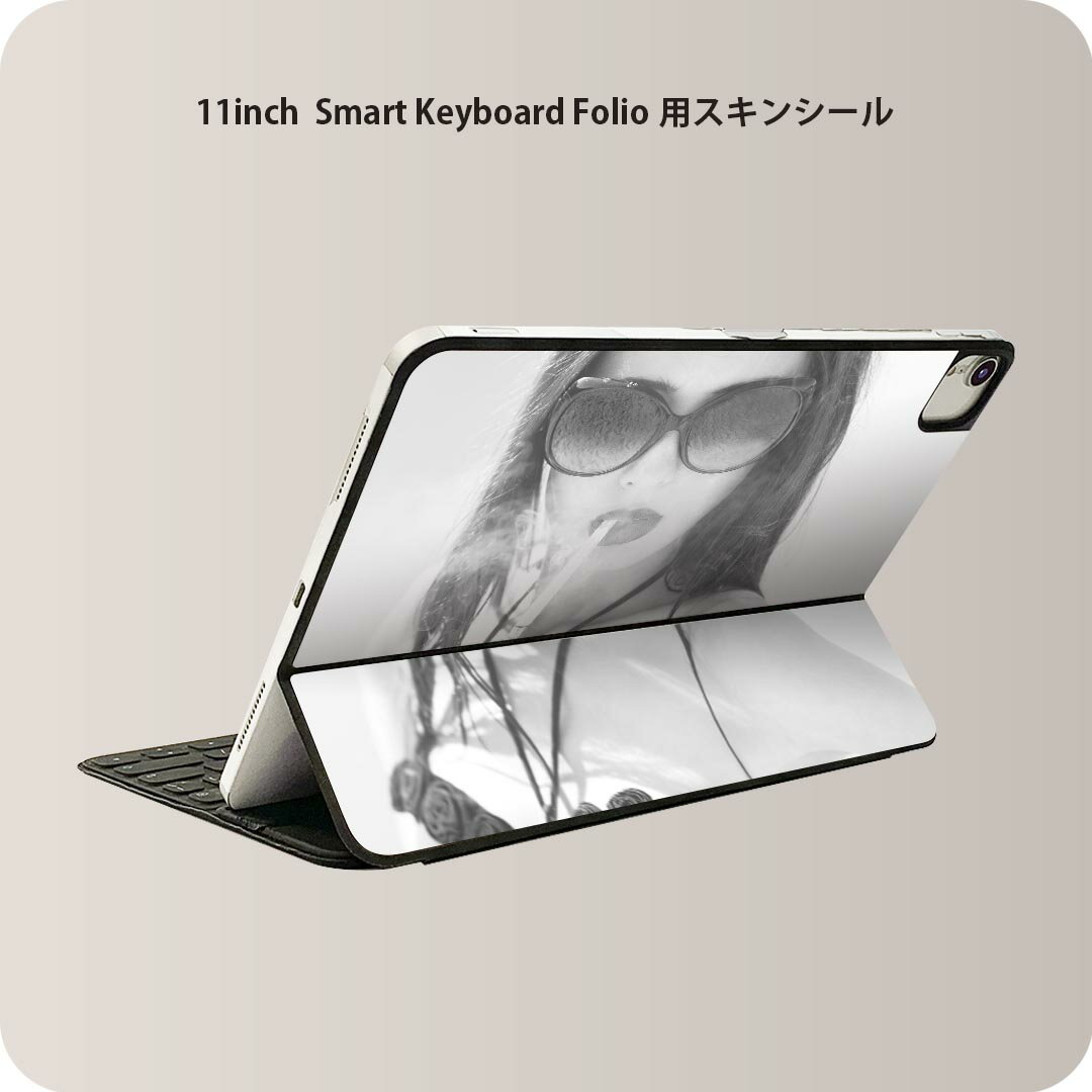 商品特徴・貼るだけでおしゃれに簡単着せ替え、iPad 11inch用 Smart Keyboard Folio 全面デザインスキンシール！・高精細プリントで写真と遜色がない仕上がり！・ちょっとしたすり傷から端末を保護！・「裸で持つ派」の人に...