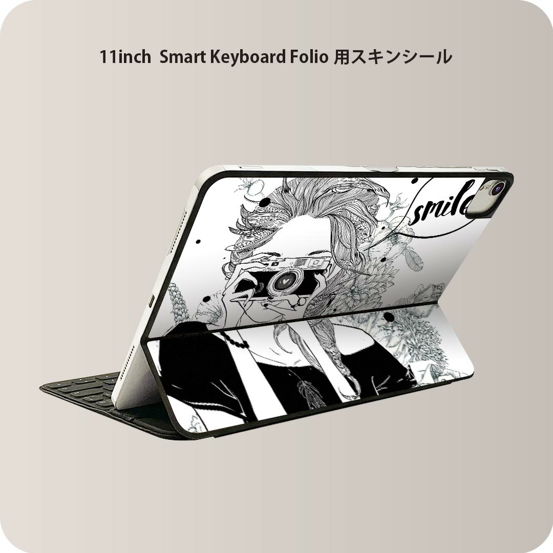 商品特徴・貼るだけでおしゃれに簡単着せ替え、iPad 11inch用 Smart Keyboard Folio 全面デザインスキンシール！・高精細プリントで写真と遜色がない仕上がり！・ちょっとしたすり傷から端末を保護！・「裸で持つ派」の人に...
