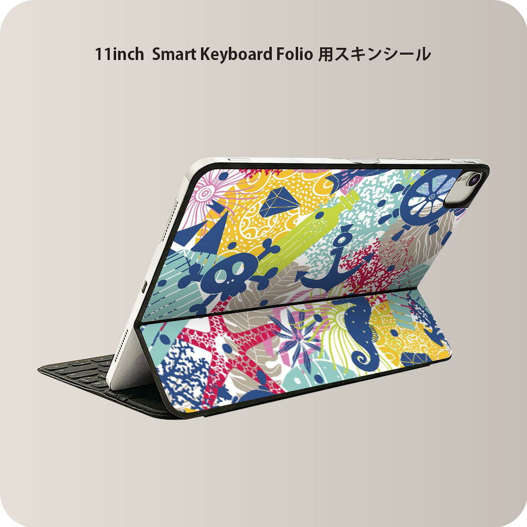 商品特徴・貼るだけでおしゃれに簡単着せ替え、iPad 11inch用 Smart Keyboard Folio 全面デザインスキンシール！・高精細プリントで写真と遜色がない仕上がり！・ちょっとしたすり傷から端末を保護！・「裸で持つ派」の人に...