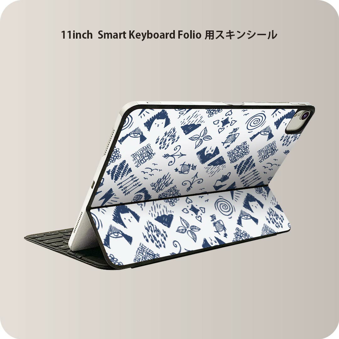 商品特徴・貼るだけでおしゃれに簡単着せ替え、iPad 11inch用 Smart Keyboard Folio 全面デザインスキンシール！・高精細プリントで写真と遜色がない仕上がり！・ちょっとしたすり傷から端末を保護！・「裸で持つ派」の人に...