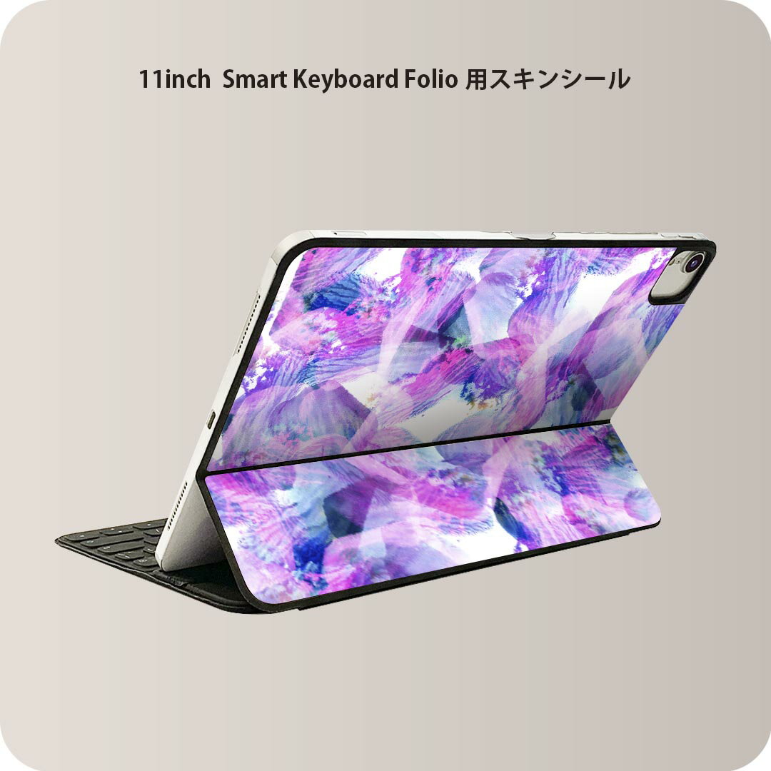 商品特徴・貼るだけでおしゃれに簡単着せ替え、iPad 11inch用 Smart Keyboard Folio 全面デザインスキンシール！・高精細プリントで写真と遜色がない仕上がり！・ちょっとしたすり傷から端末を保護！・「裸で持つ派」の人に...