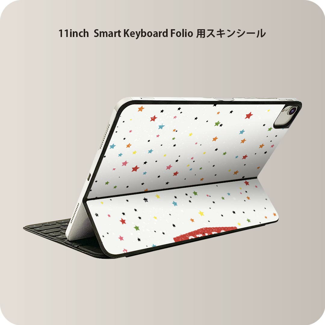商品特徴・貼るだけでおしゃれに簡単着せ替え、iPad 11inch用 Smart Keyboard Folio 全面デザインスキンシール！・高精細プリントで写真と遜色がない仕上がり！・ちょっとしたすり傷から端末を保護！・「裸で持つ派」の人に...