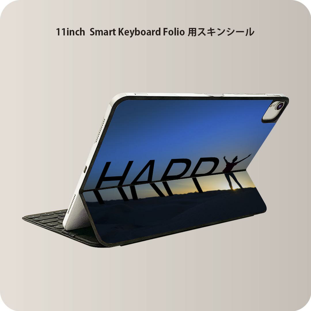 商品特徴・貼るだけでおしゃれに簡単着せ替え、iPad 11inch用 Smart Keyboard Folio 全面デザインスキンシール！・高精細プリントで写真と遜色がない仕上がり！・ちょっとしたすり傷から端末を保護！・「裸で持つ派」の人に...