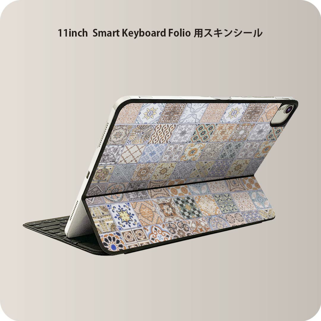 商品特徴・貼るだけでおしゃれに簡単着せ替え、iPad 11inch用 Smart Keyboard Folio 全面デザインスキンシール！・高精細プリントで写真と遜色がない仕上がり！・ちょっとしたすり傷から端末を保護！・「裸で持つ派」の人に...